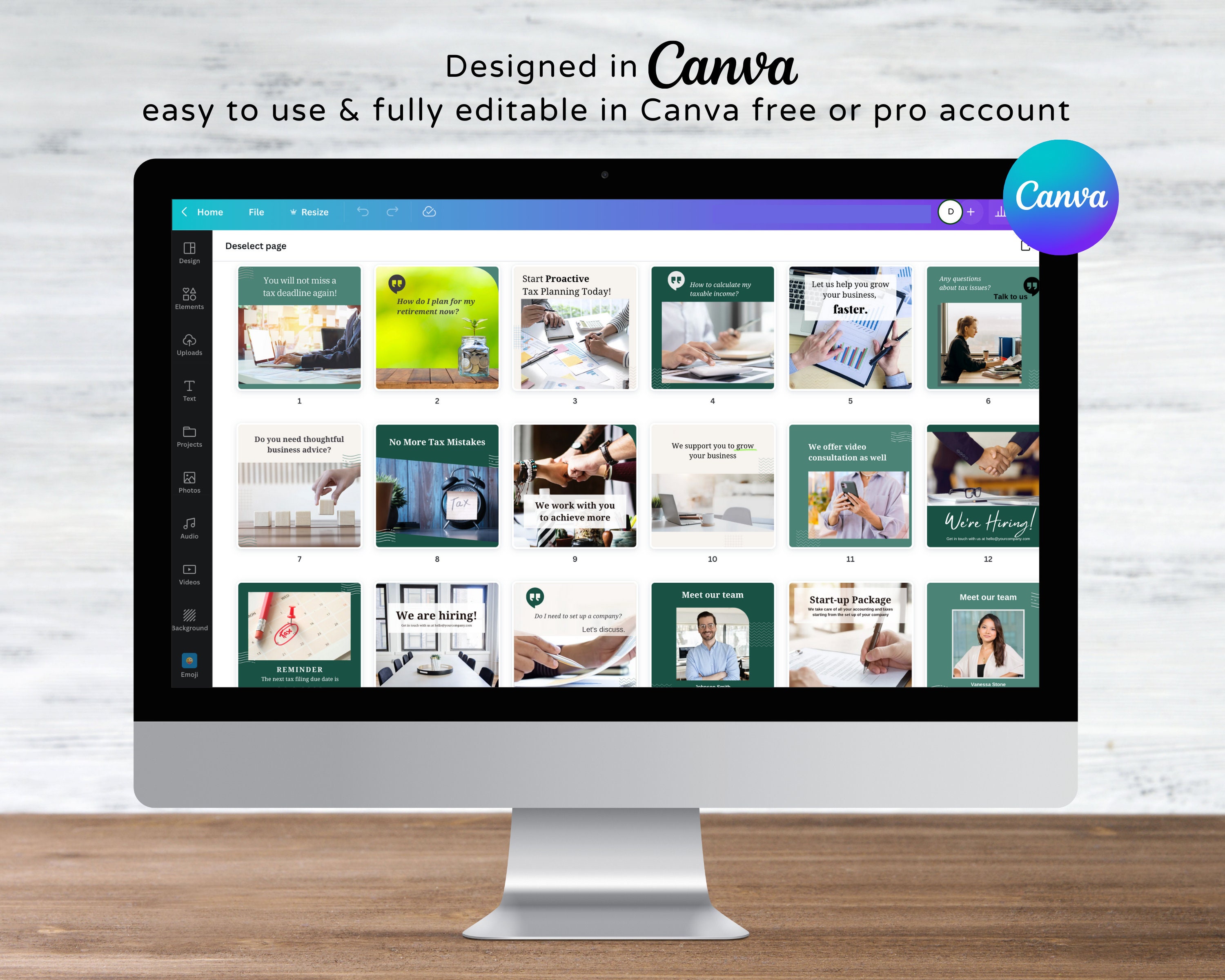 40 Accounting Linkedin Post Canva Template Accountant Linkedin Content ...