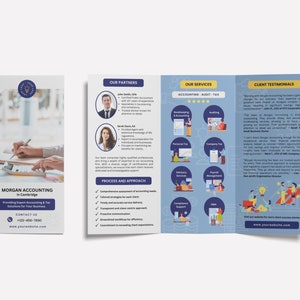 Editable Trifold Brochure for Accountant Brochure Tax Professional ...