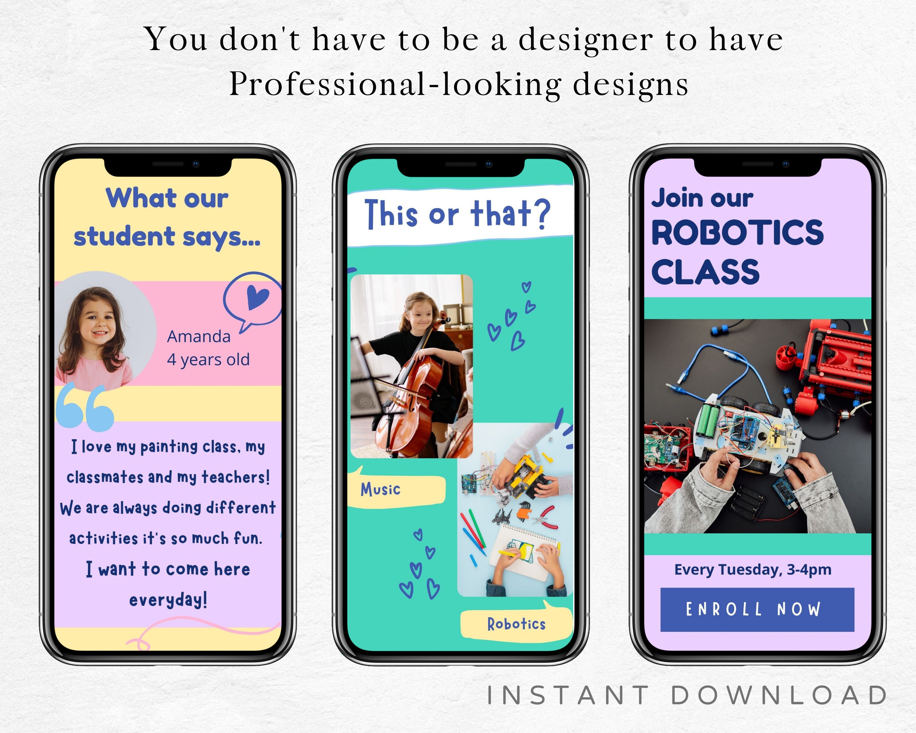 30 Kids Education Instagram Story Canva Template Early Childhood ...