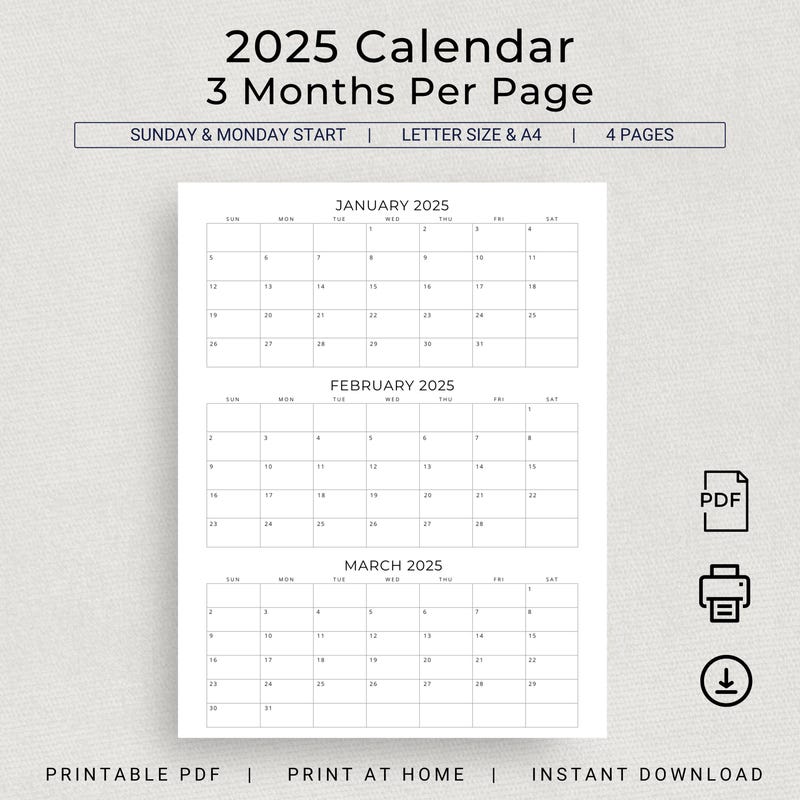 As per Calendar - Etsy