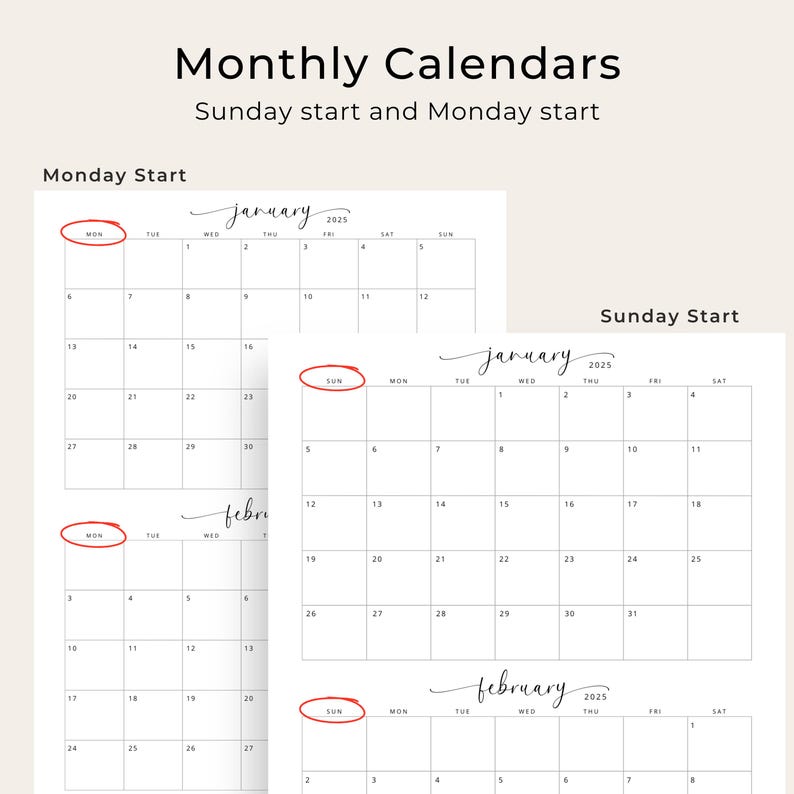 5 Years Calendar 2025-2029 Calendar Five Years Planner 2 Months per ...