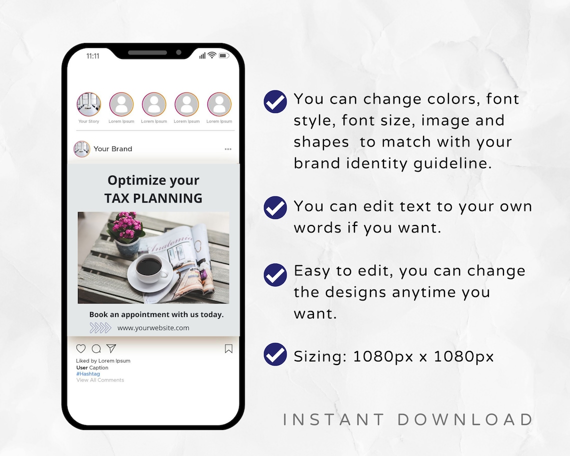 30 Accounting Instagram Post Canva Templates, Accountant Social Media ...