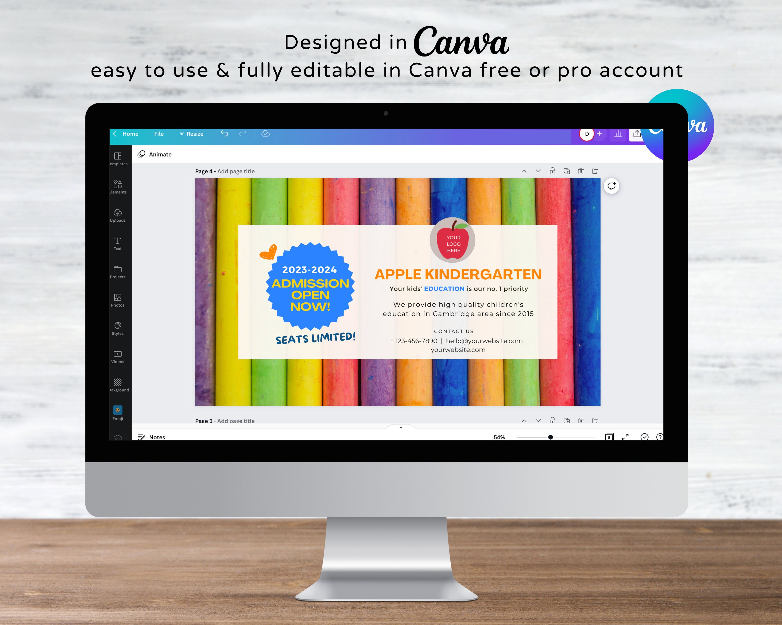 5 Education Facebook Covers Facebook Banners Canva Template - Etsy