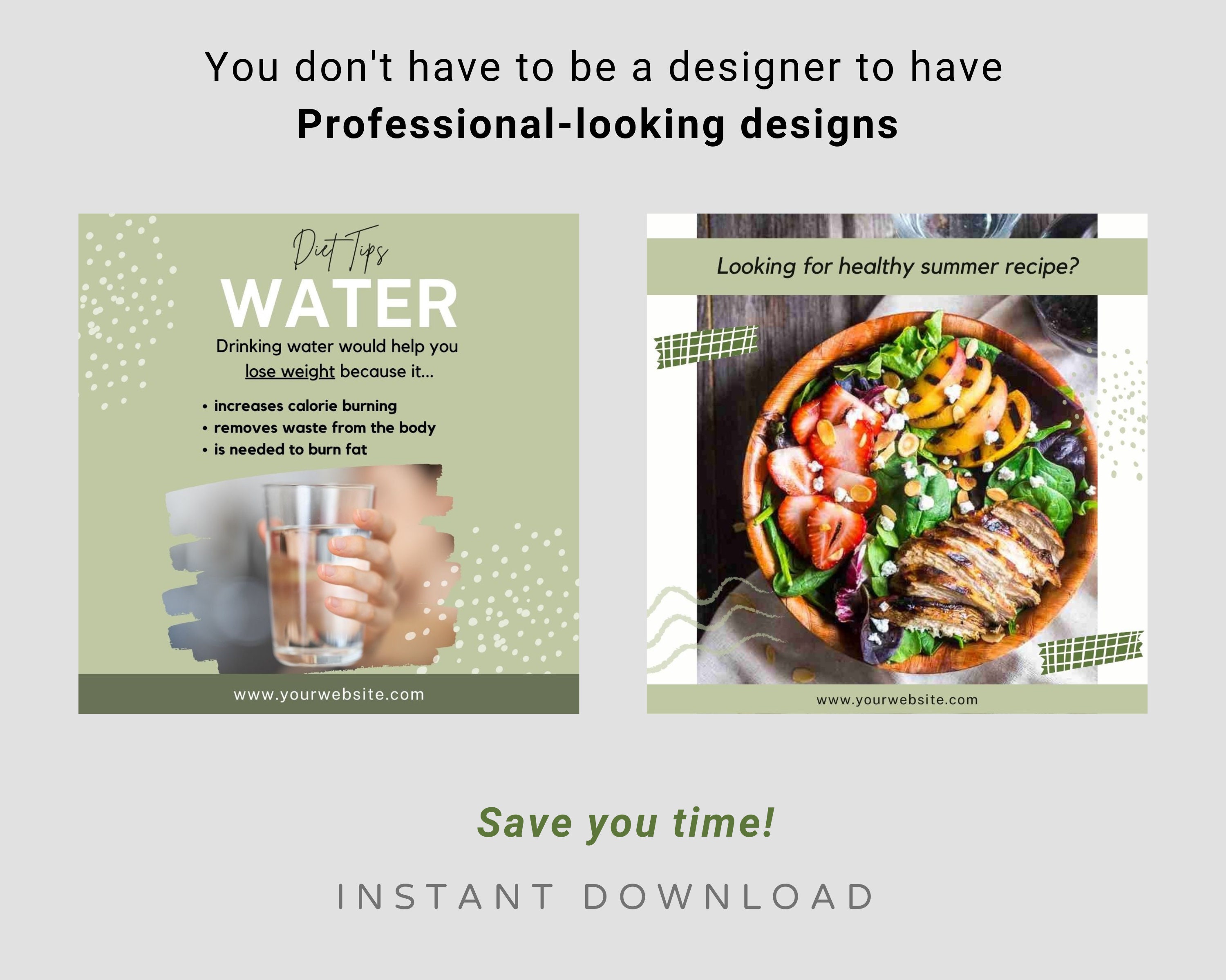 30 Nutritionist Linkedin Post Canva Templates, Weight Loss, Health and ...