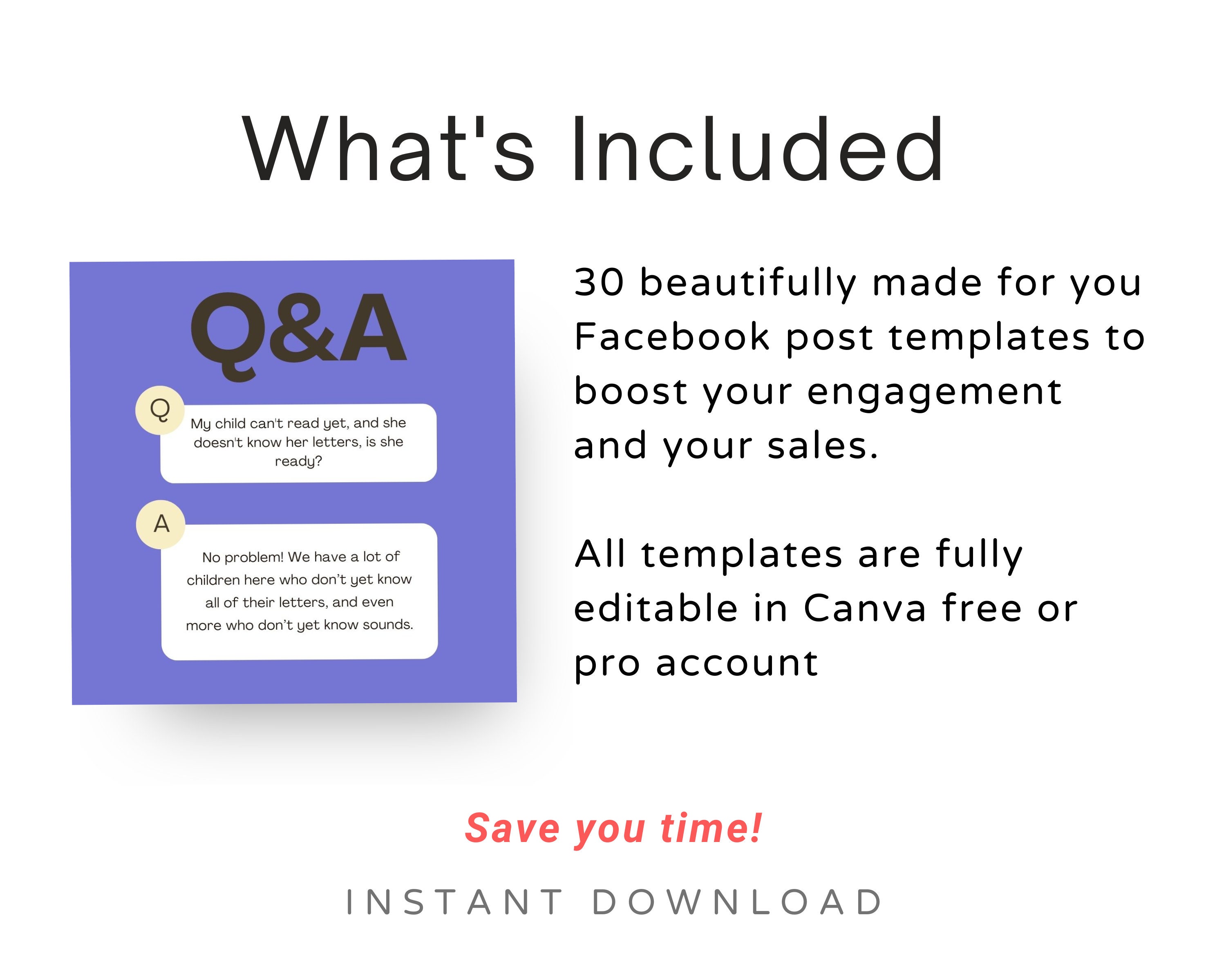 30 Facebook Engagement Post for Kids Education Facebook Group Canva ...