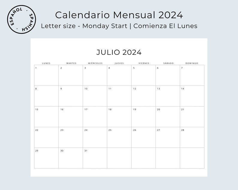 Calendario 2023 2024 2025 Spanish Calendar Printable 3 Years Planners ...