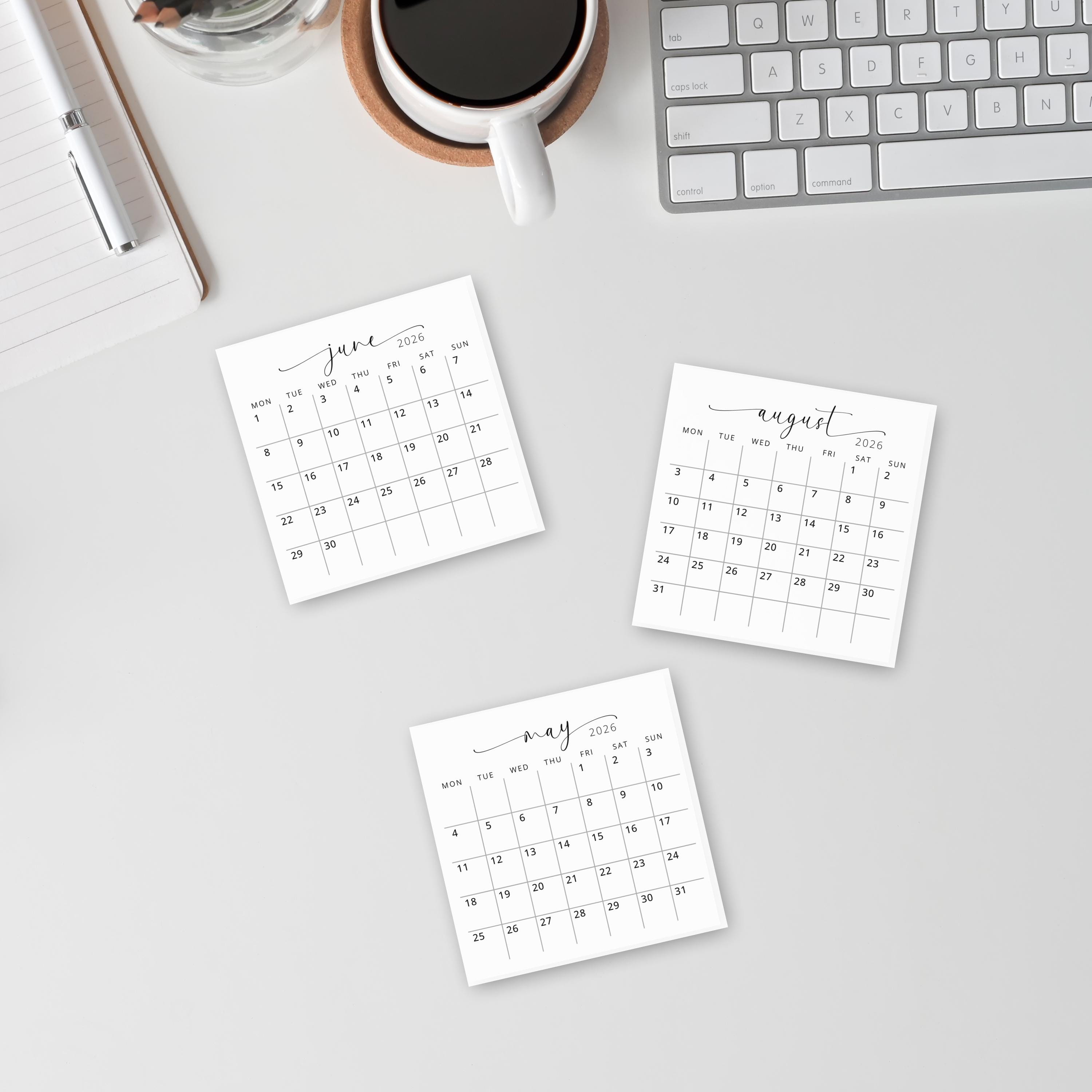 2026 Mini Planner 3x3 Inch 2026 Mini Calendar Monthly 3x3 Planner ...