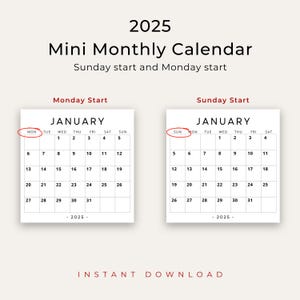 3x3 Inch 2025 Mini Planner 2025 Mini Calendar Junk Journal Small ...