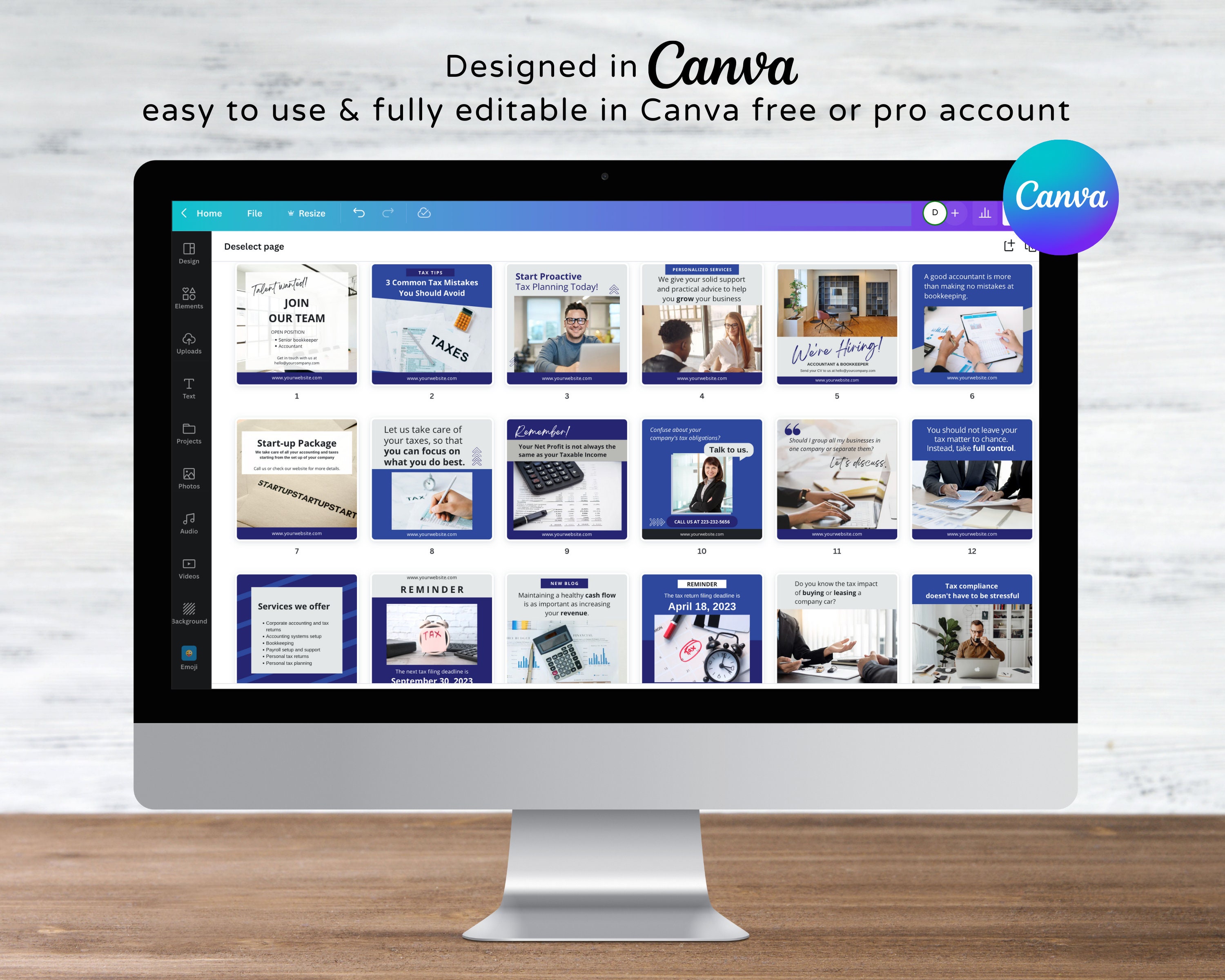30 Accounting Instagram Post Canva Templates, Accountant Social Media ...