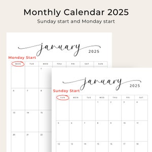 2025 Calendar A3 2025 Planner A3 Monthly Calendar Vertical 2025 ...