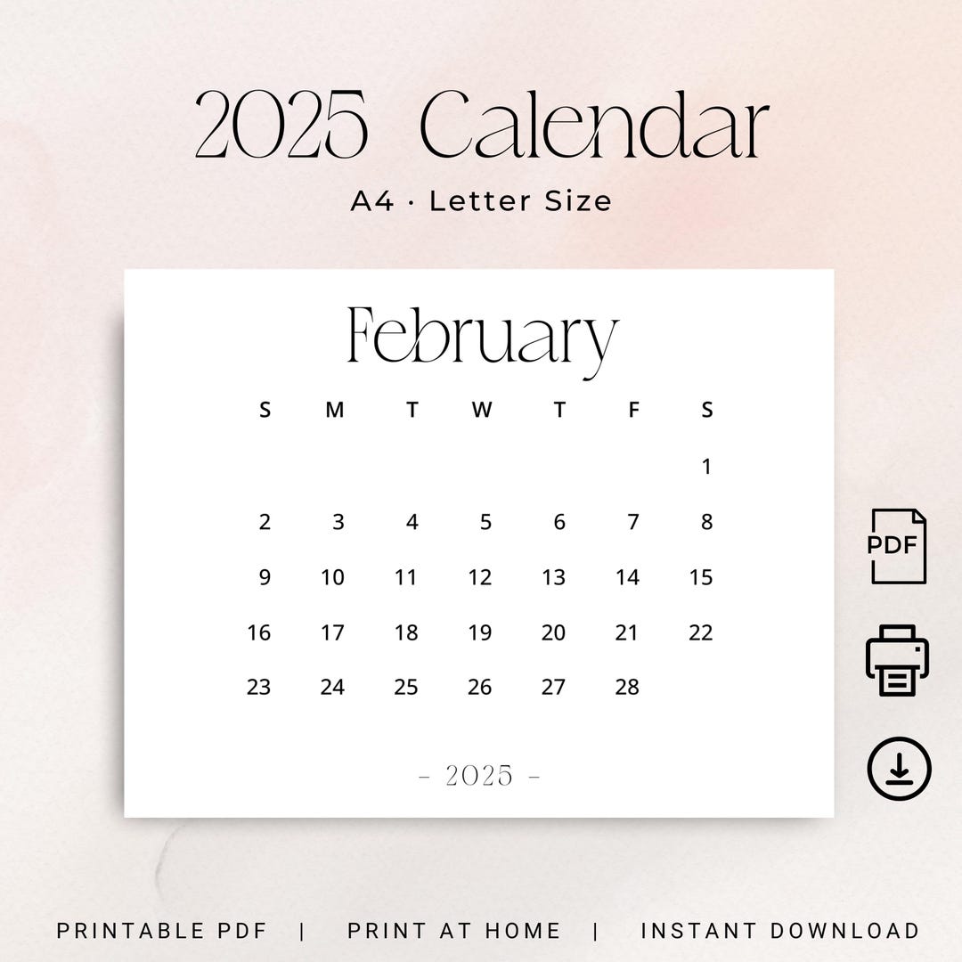 2025 Wall Calendar 2025 Calendar Monthly Poster 2025 Office Calendar ...