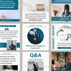 30 Business Development Instagram Post Canva Templates Business ...