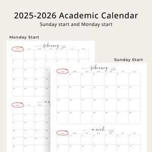 2025-2026 Academic Planner 2025 2026 School Year Calendar August 2025 ...
