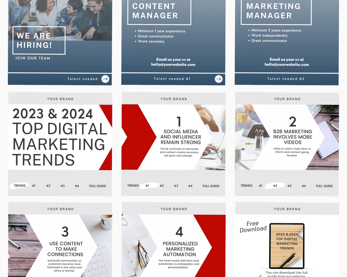 Business Consultant Carousel Post Business Linkedin Post Canva Template ...