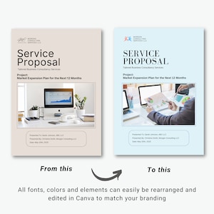 Service Proposal Template Editable Client Proposal Project Proposal ...