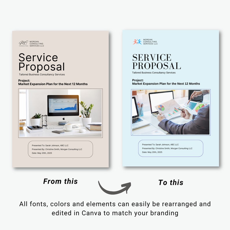 Service Proposal Template Editable Client Proposal Project Proposal ...