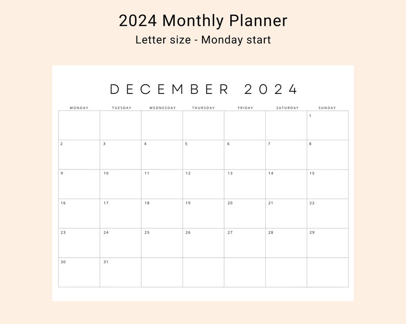 2023 2024 2025 Monthly Planner Printable 3 Years Monthly Planner ...