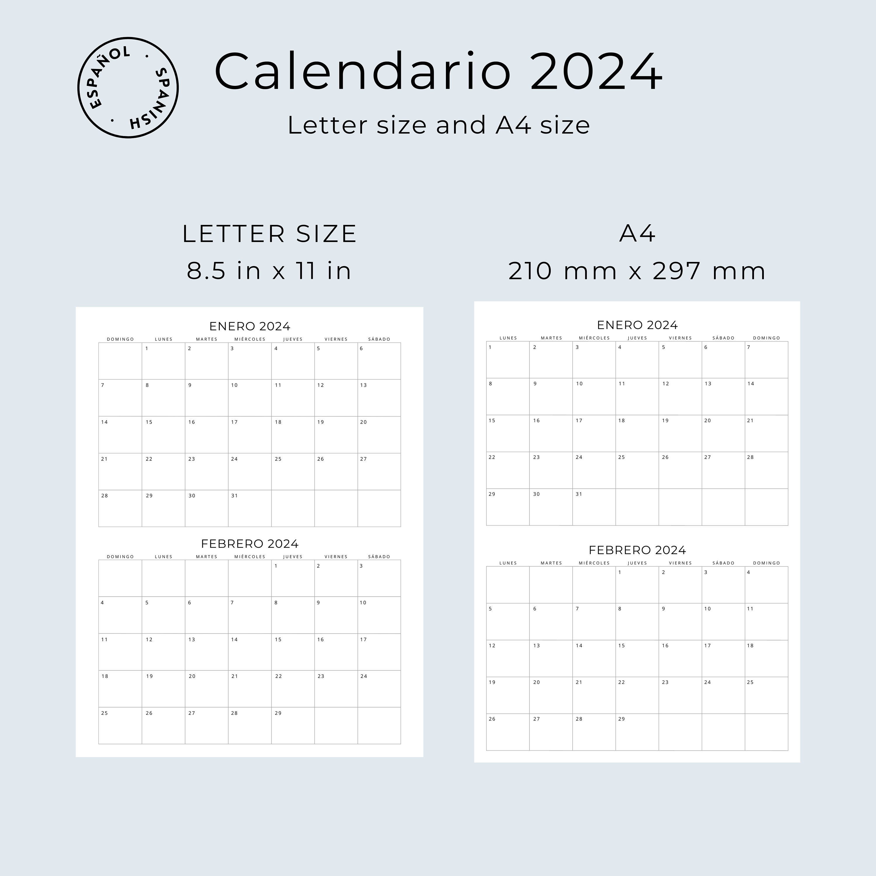 Calendario Imprimible De 2 Meses 2024 Calendarios Gratuitos Para