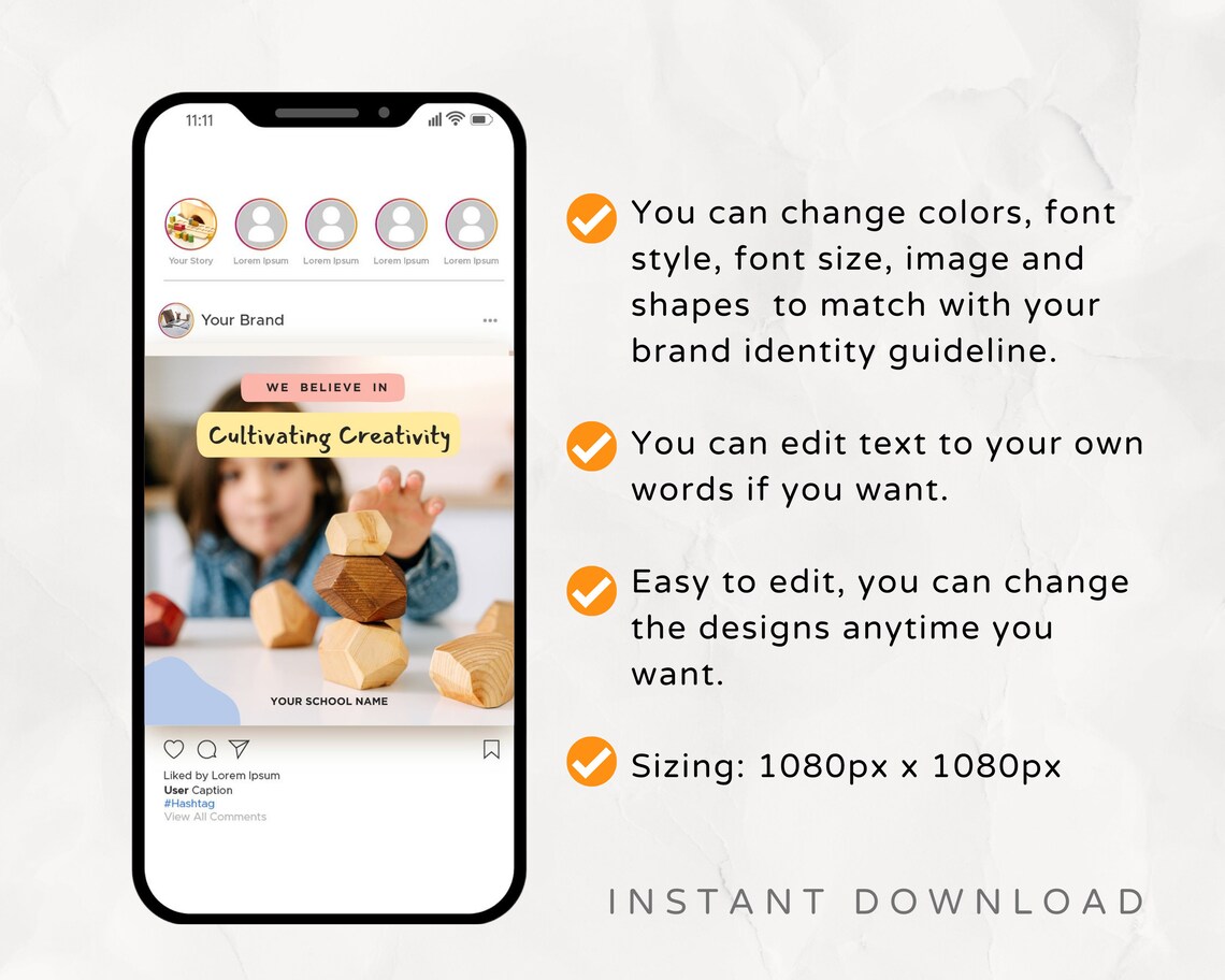 30 Montessori Kindergarten Facebook Canva Template Montessori Early ...