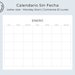 Calendario Sin Fecha Calendario Mensual Blank Spanish Monthly Calendar ...