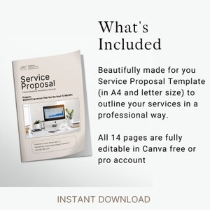 Service Proposal Template Editable Client Proposal Project Proposal ...