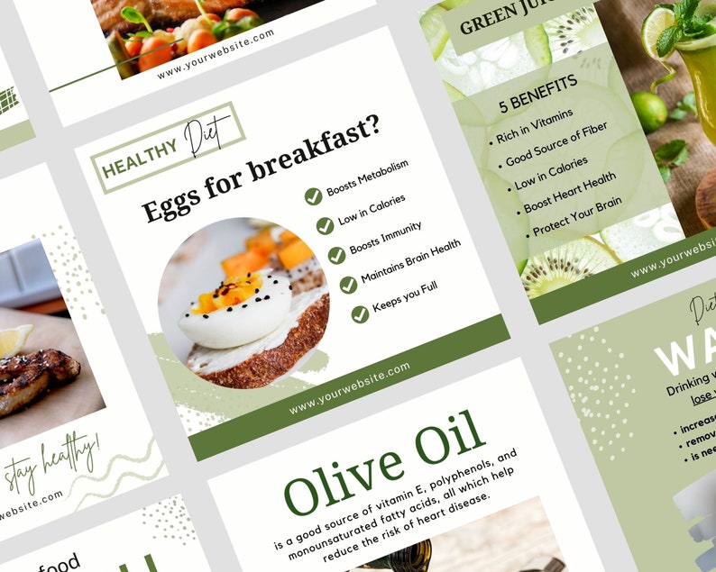 30 Nutritionist Linkedin Post Canva Templates, Weight Loss, Health and ...