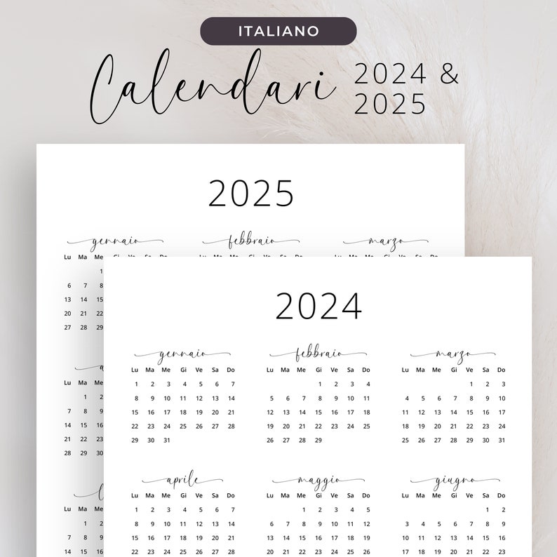 2024 2025 Calendari 2024 2025 Calendario Italiano Annuale 2 Years ... 2024 2025 Calendari 2024 2025 Calendario Italiano Annuale 2 Years ...