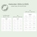 Kalender 2024 2025 Kalender Deutsch Printable Yearly Calendar 2024 2025 ...