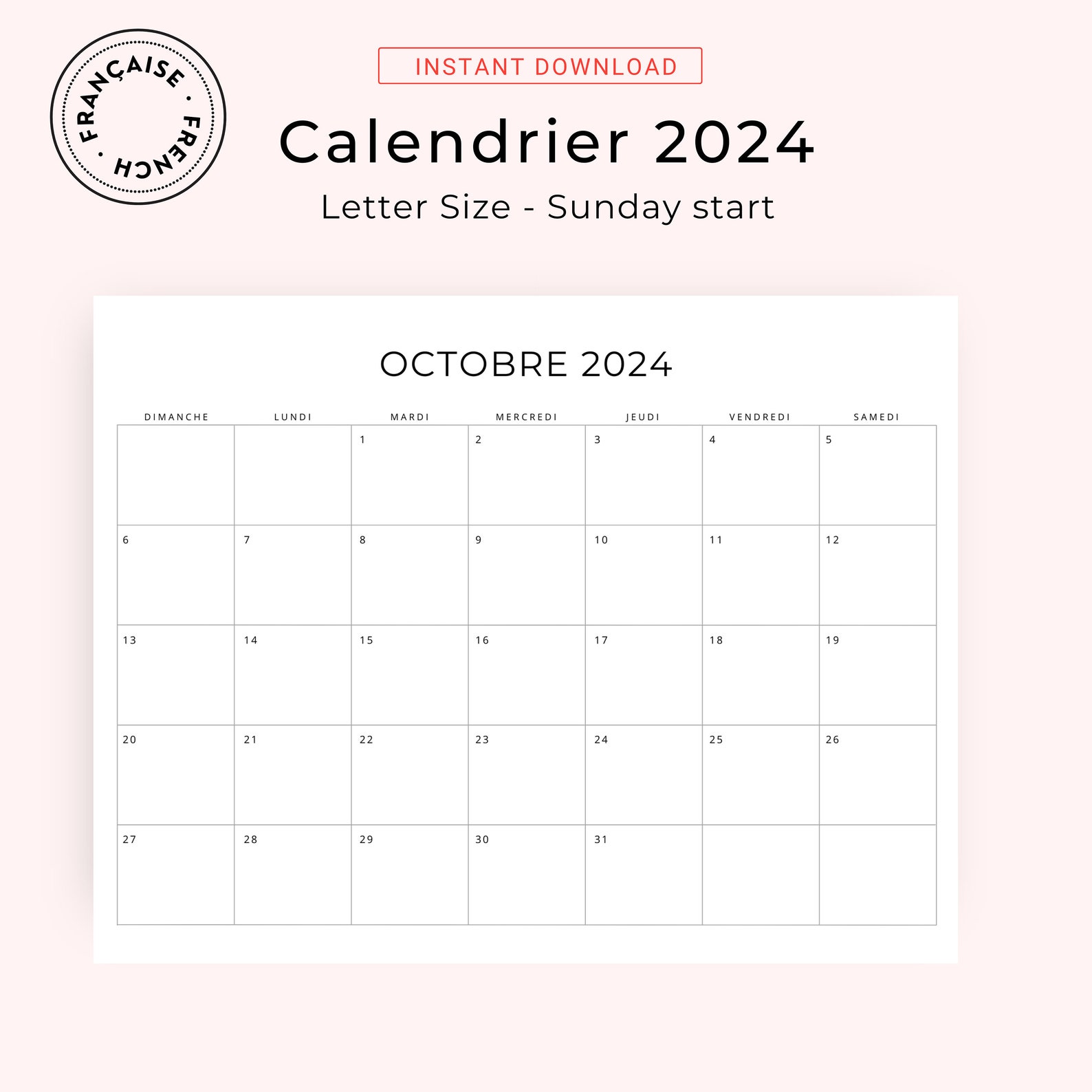 2023 2024 Calendrier Français 2023 2024 French Calendar 2023 2024 ...