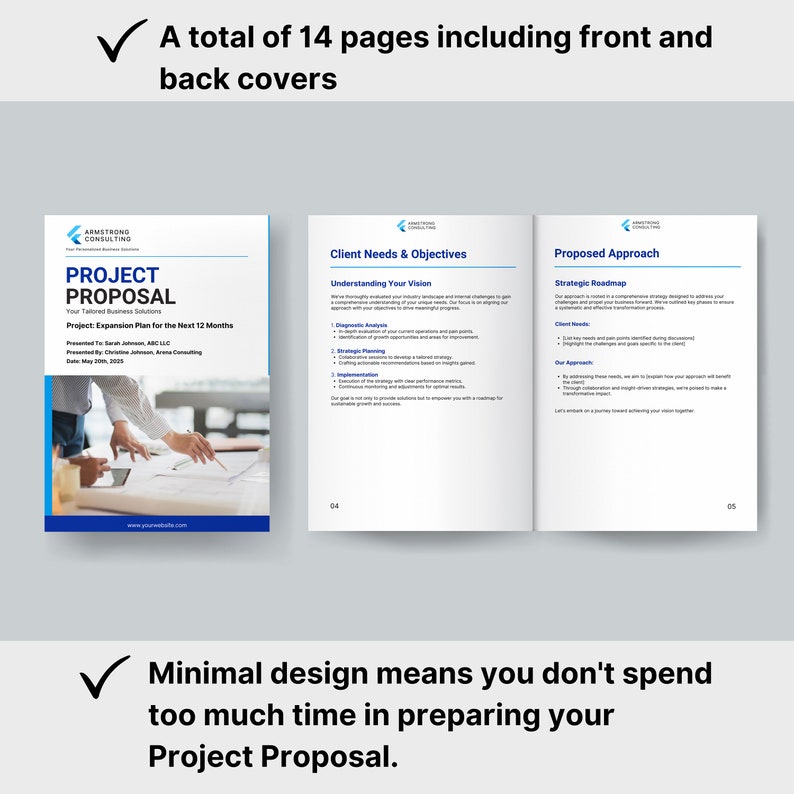 Editable Project Proposal Template Business Service Proposal Template ...