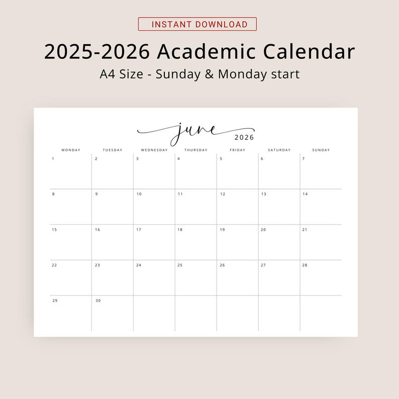 2025-2026 Academic Planner 2025 2026 Teacher Calendar August 2025 to ...
