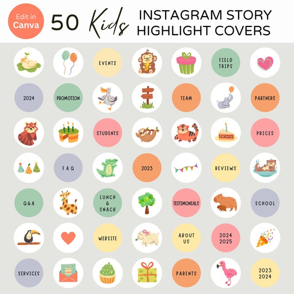 Instagram Highlight Icons - Etsy
