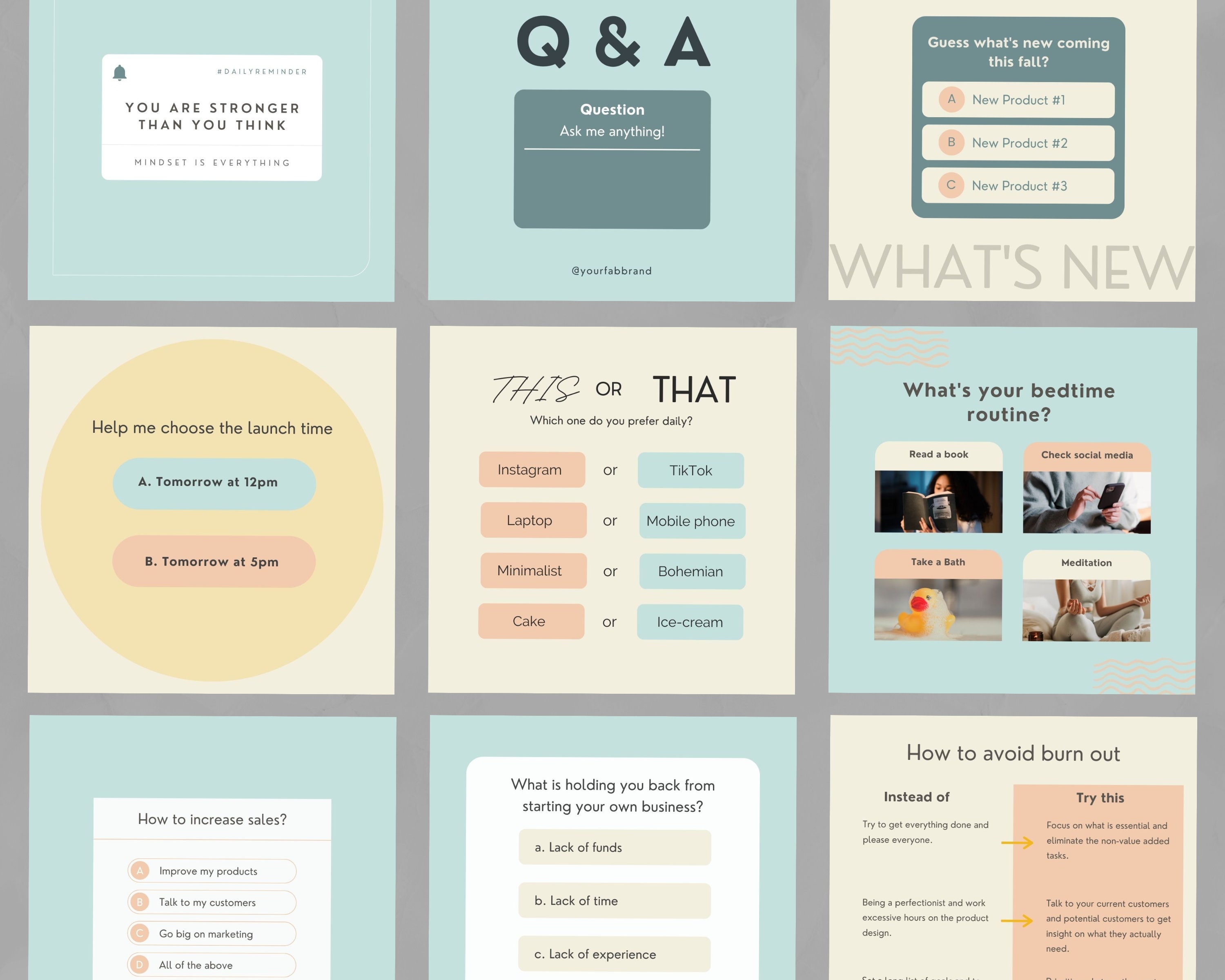 30 Fun Engagement Instagram Post Canva Templates Business Engagement ...