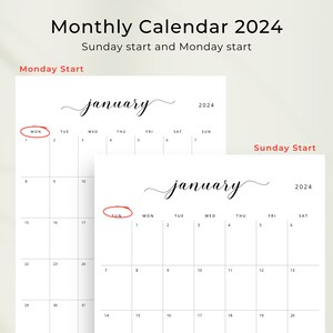2024 Calendar 2024 Planner Vertical Classy Calendar 2024 Monthly ...