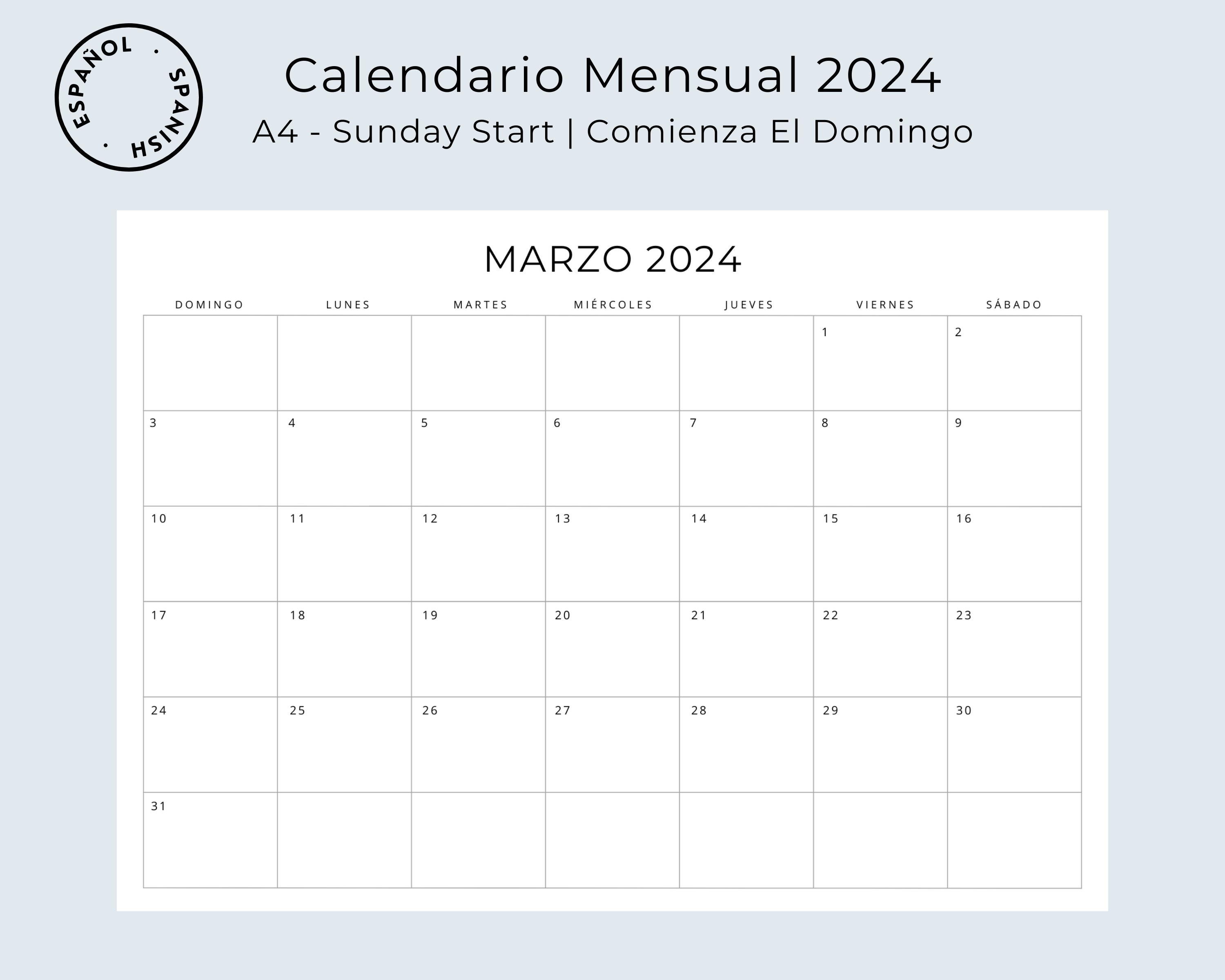 Calendario 2023 2024 2025 Spanish Calendar Printable 3 Years Planners ...