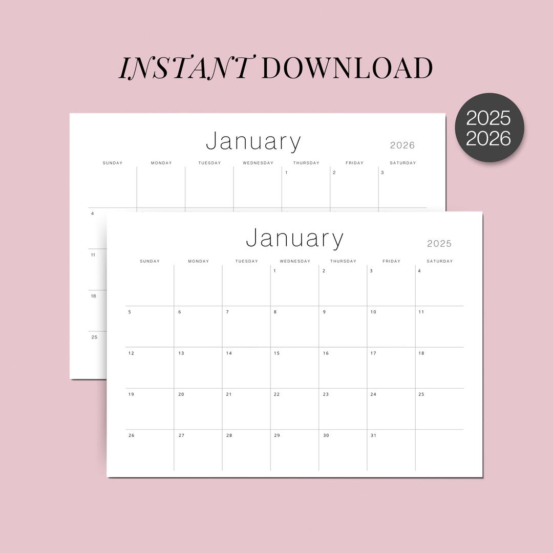 2025 2026 Calendar 2025-2026 Planner Landscape Classy Wall Calendar ...