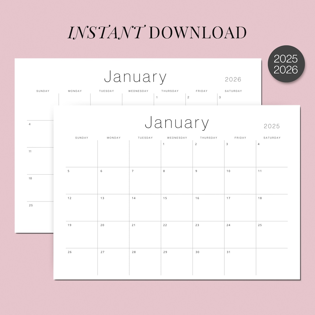 2025 2026 Calendar 2025-2026 Planner Landscape Classy Wall Calendar ...