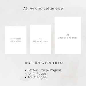 Weekly Planner Printable Minimalist Planner Landscape Elegant Undated ...