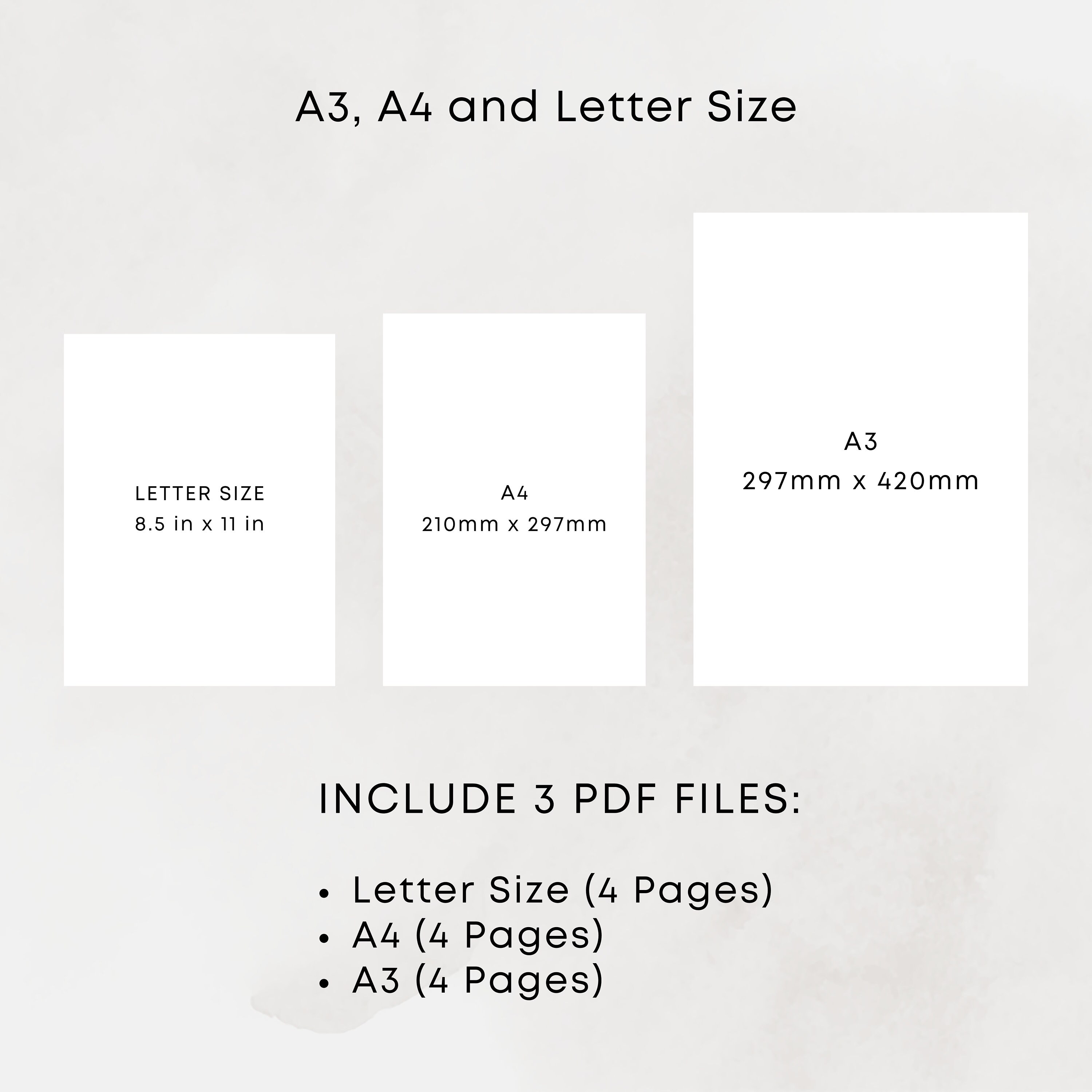 Weekly Planner Printable Minimalist Planner Landscape Elegant Undated ...