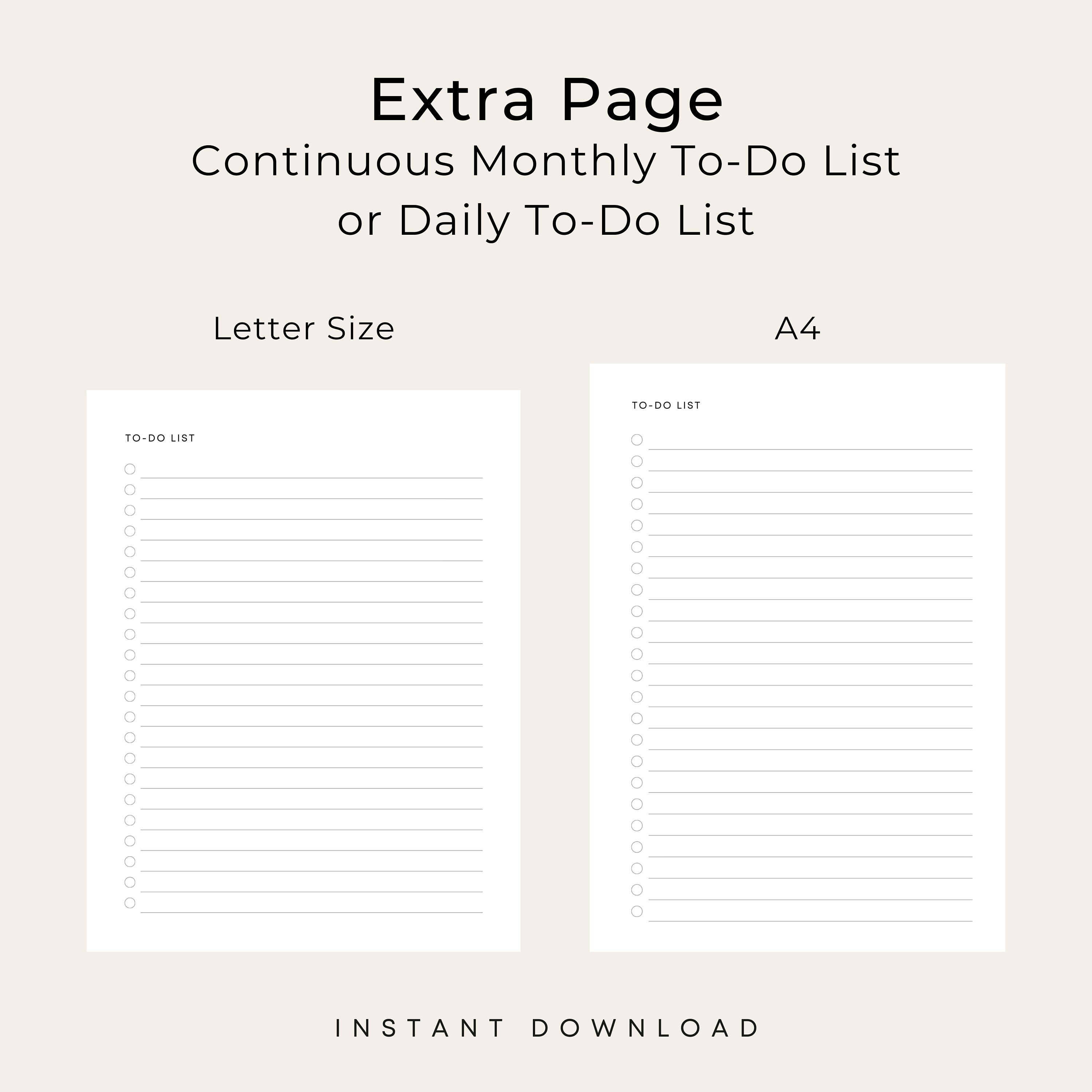 2024 Monthly to Do List 2024 Printable Todo List 2024 Monthly Planner ...