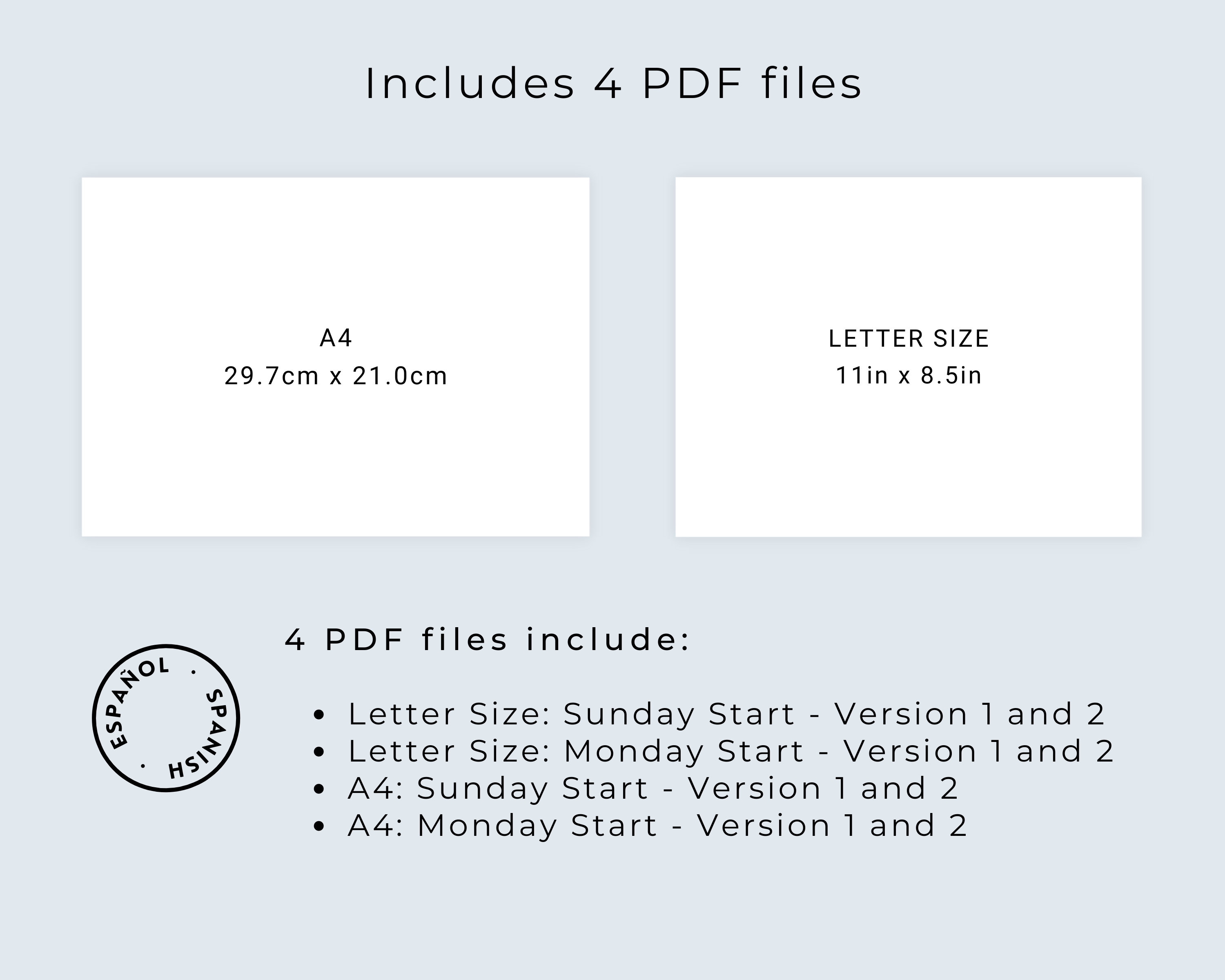 Calendario En Blanco Spanish Blank Calendar Calendario Mensual Sin ...