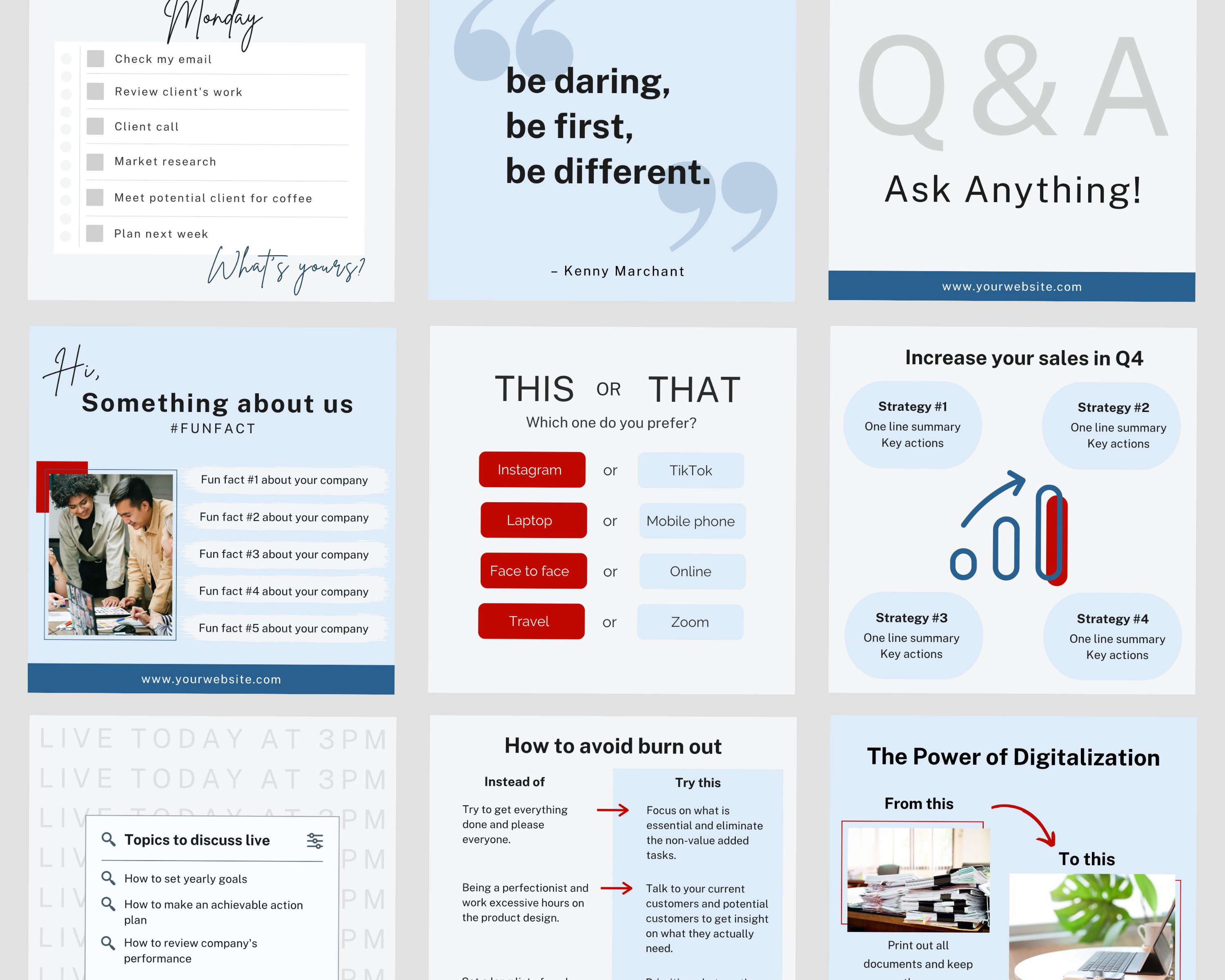 30 Engagement Post for Business Linkedin Post Canva Templates Business ...