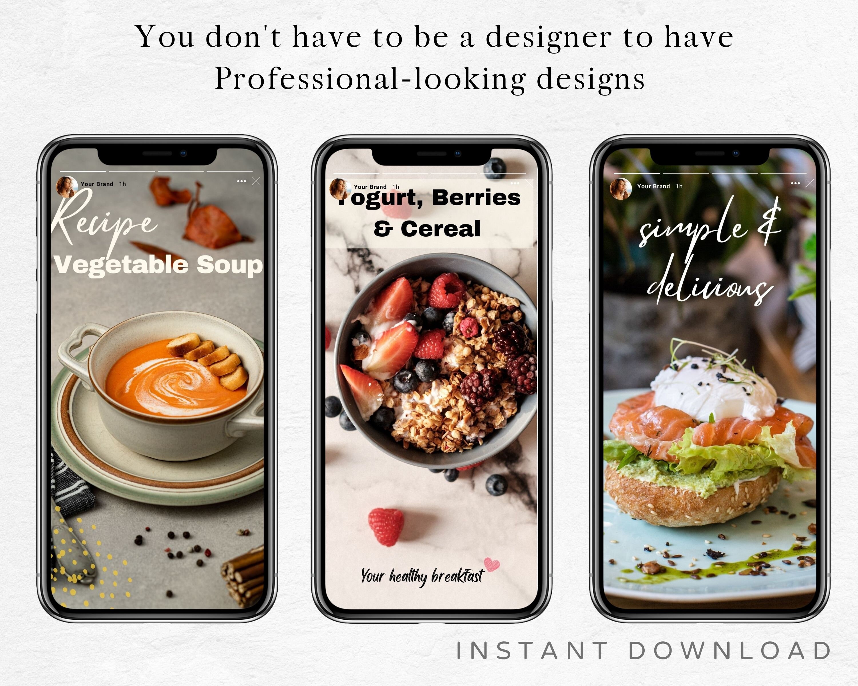 30 Nutritionist Instagram Story Canva Templates Instagram Post ...