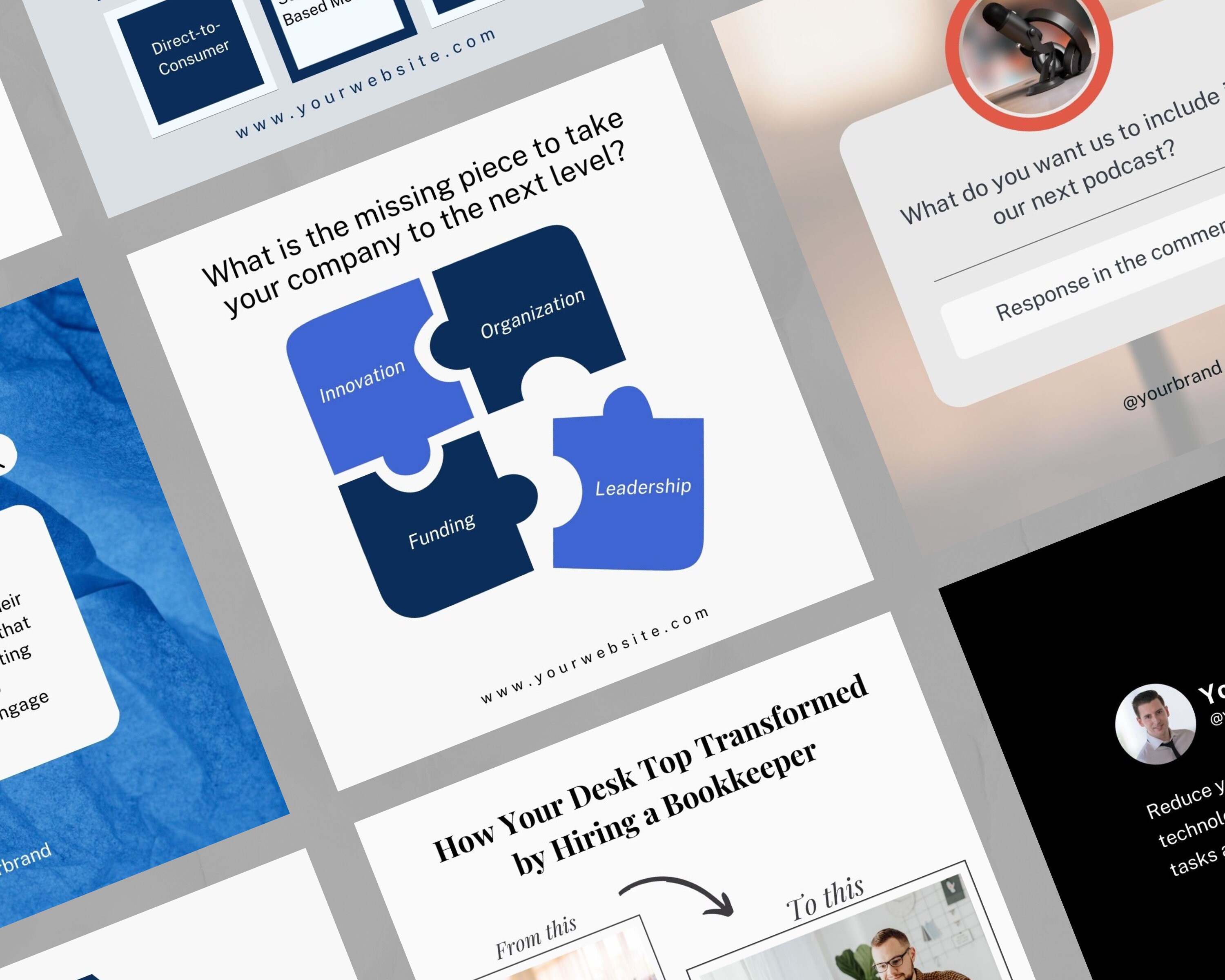 30 Business Consulting Engagement Post Template Instagram Post - Etsy
