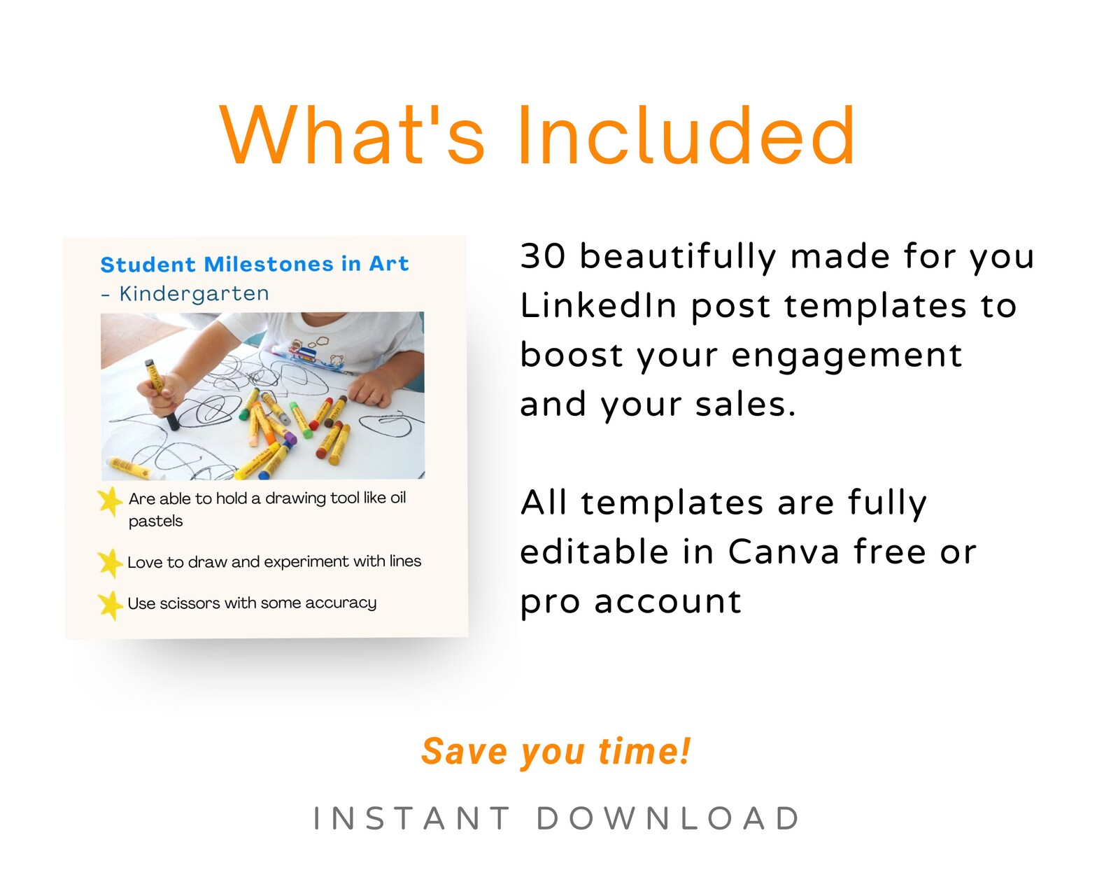 30 Kids Education Linkedin Post Canva Templates Early - Etsy