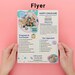 Matching Flyer & Trifold Brochure for Childcare Center EDITABLE ...