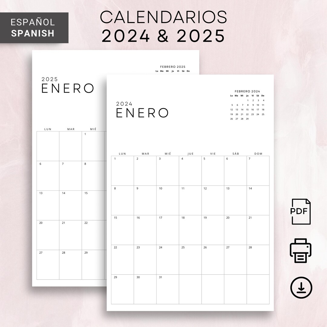 Calendarios 2024 2025 Calendarios En Español 2024-2025 Spanish Calendar ...
