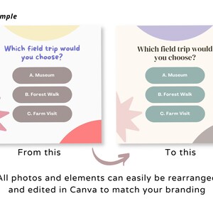 30 Engagement Post for Kids Education Instagram Canva Template Early ...