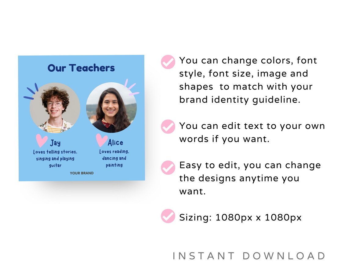 30 Children Education Facebook Post Canva Template - Etsy