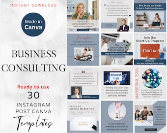 30 Business Development Instagram Post Canva Templates Business ...